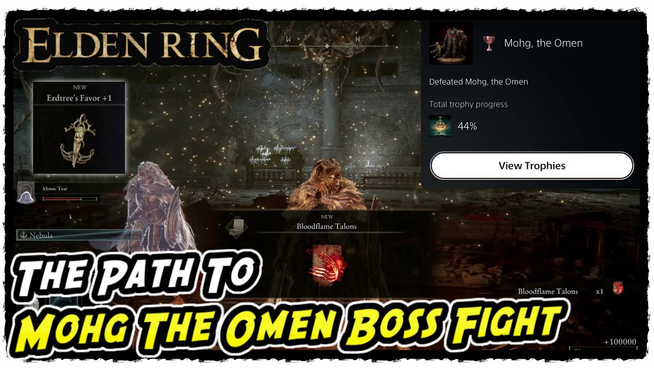 The Path to Mohg The Omen Boss Fight in Elden Ring (Bloodflame Talons ...