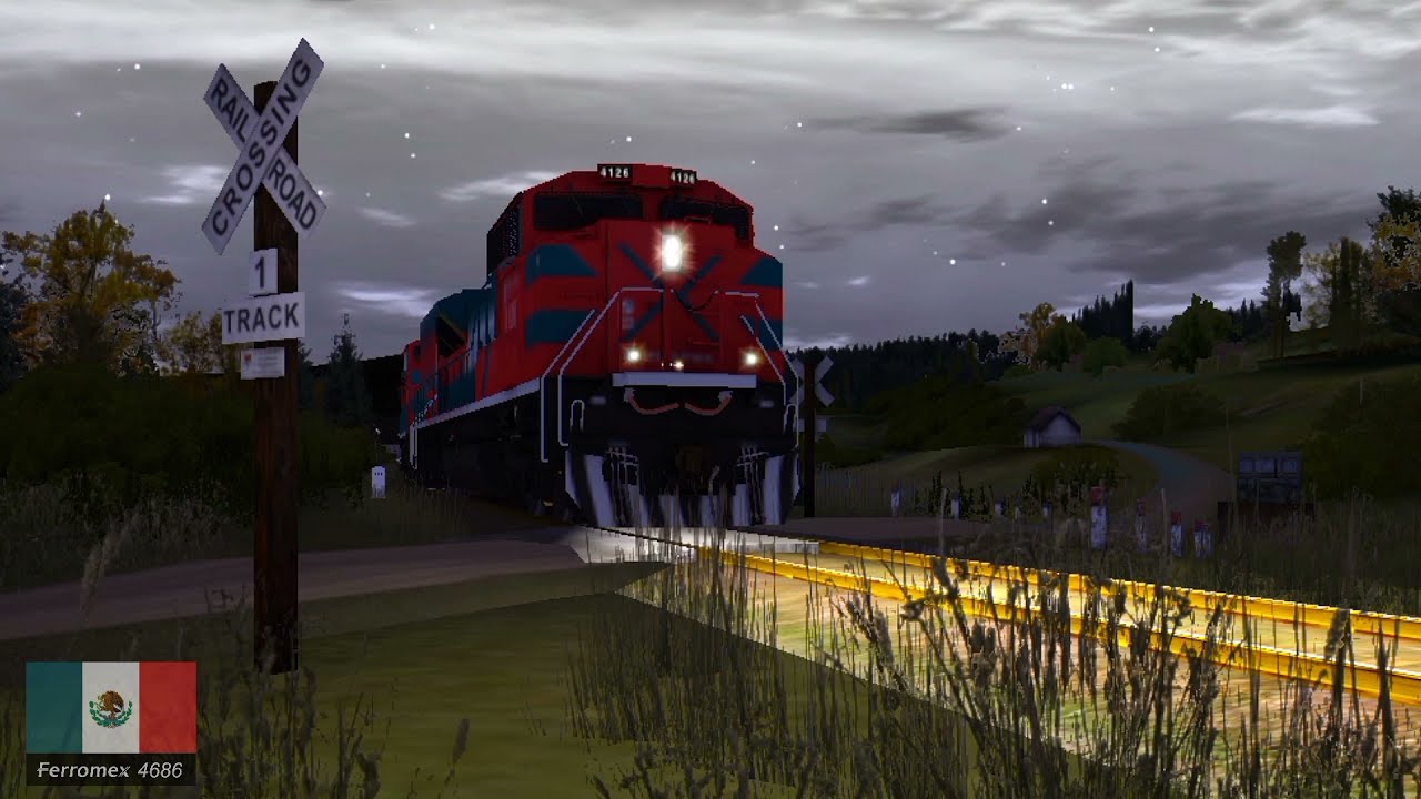 Tren Granelero de Ferromex corriendo por el campo | Trainz Simulator ...