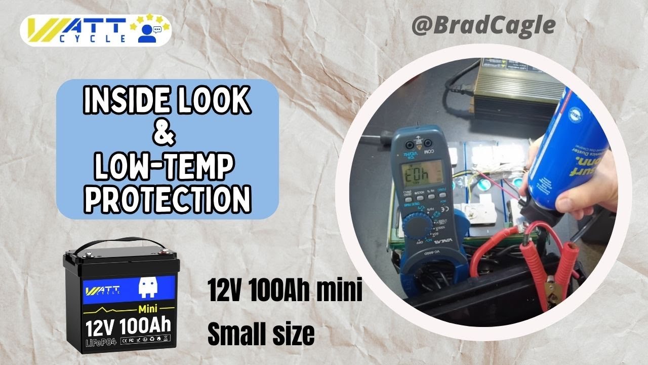 Inside Look: WattCycle 12V 100Ah Mini Battery Breakdown - YouTube
