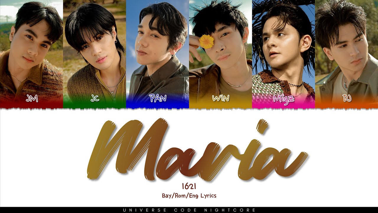 1621 - 'MARIA' (Color Coded Lyrics) - YouTube