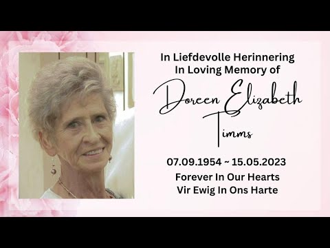 In Liefdevolle Herinnering - In Loving Memory of Doreen Elizabeth Timms ...