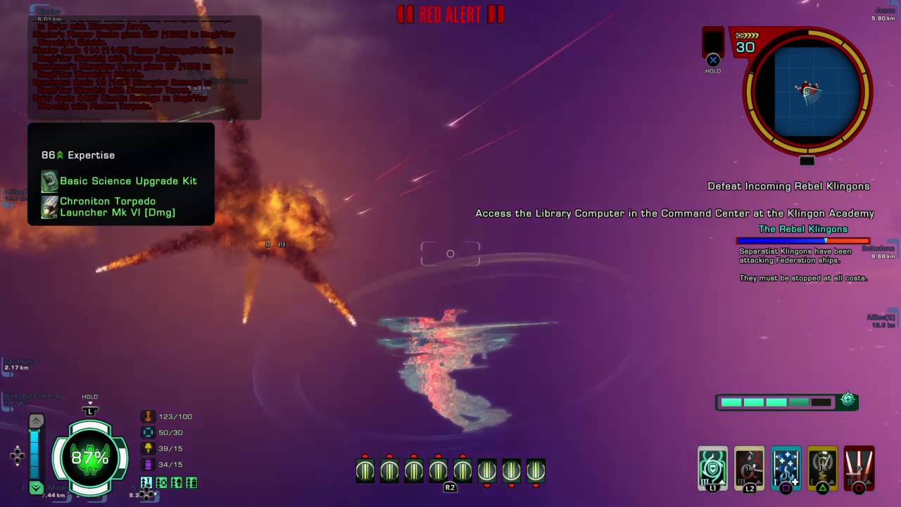 Star Trek Online Scimitar Tachyon pulse. - YouTube