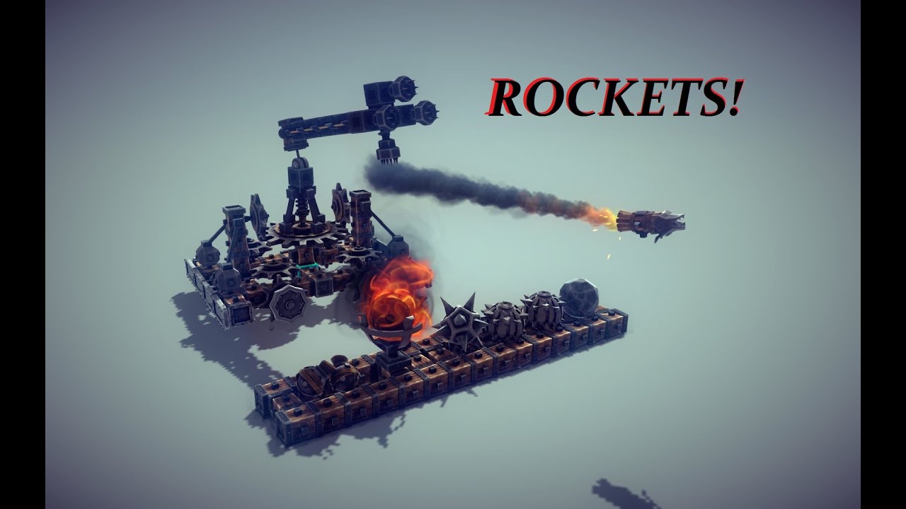 Besiege - New update - Testing the Rocket - YouTube