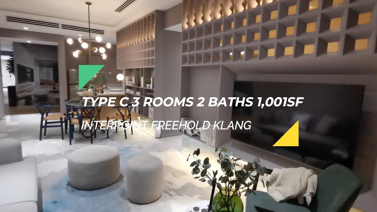 Interpoint Klang Freehold Type C 3 Rooms 2 Baths 1,001sf - YouTube