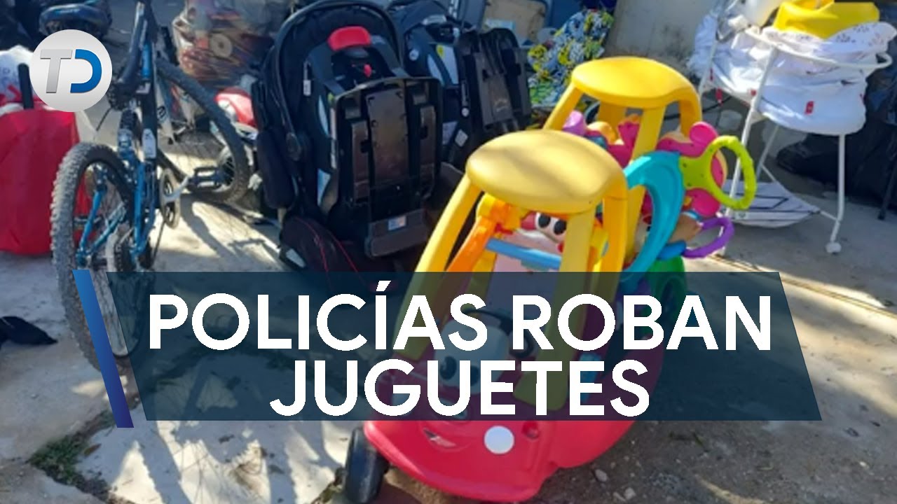 Policías son acusados de robar juguetes - YouTube