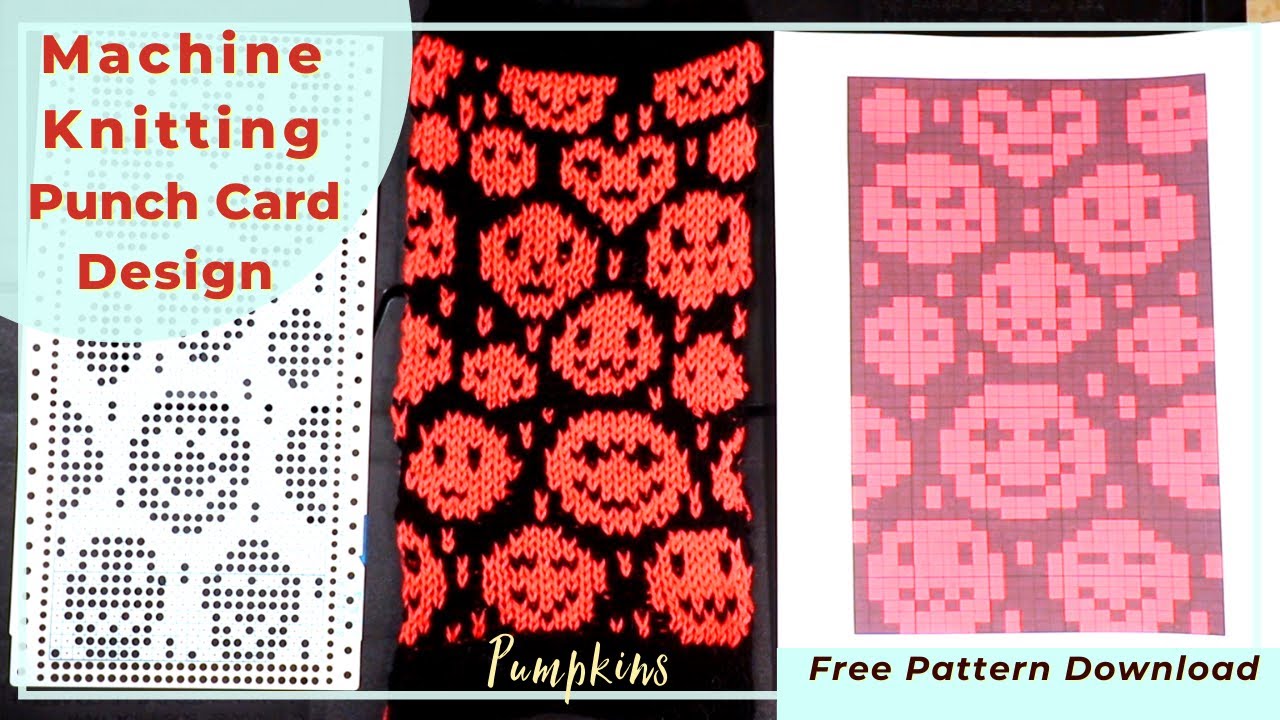 Pumpkin punch card pattern — Machine Knitting and Free PDF Download ...