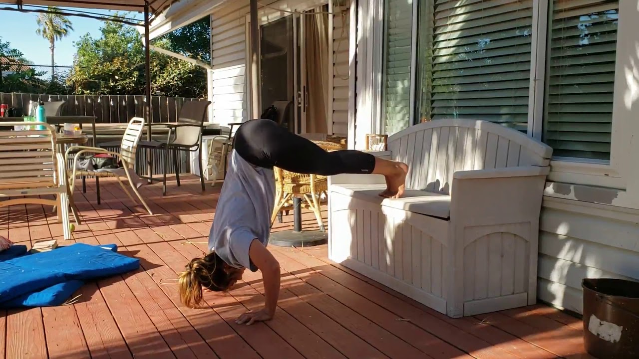 L inverted push up - YouTube