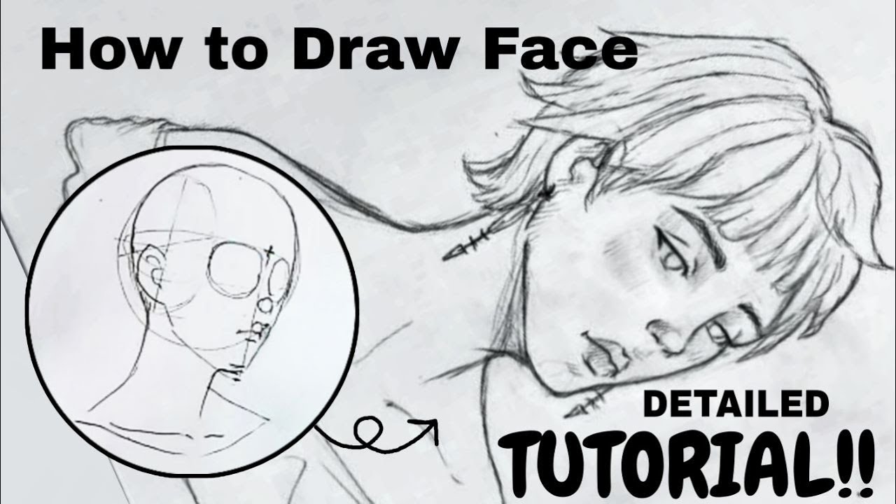 How to Draw a Semi-Realistic Portrait with Simple Method - YouTube