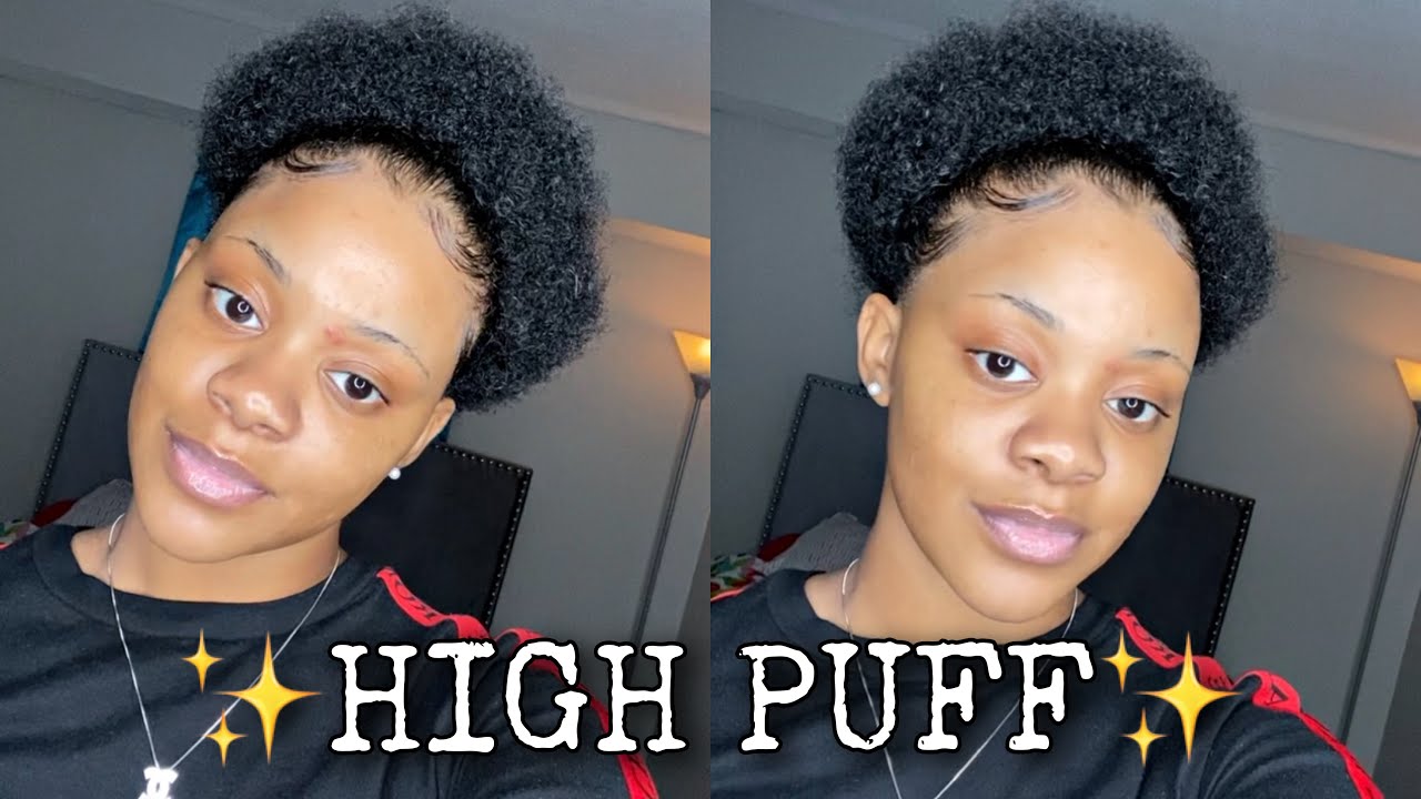 HOW TO: High Puff On Short Natural Hair - YouTube