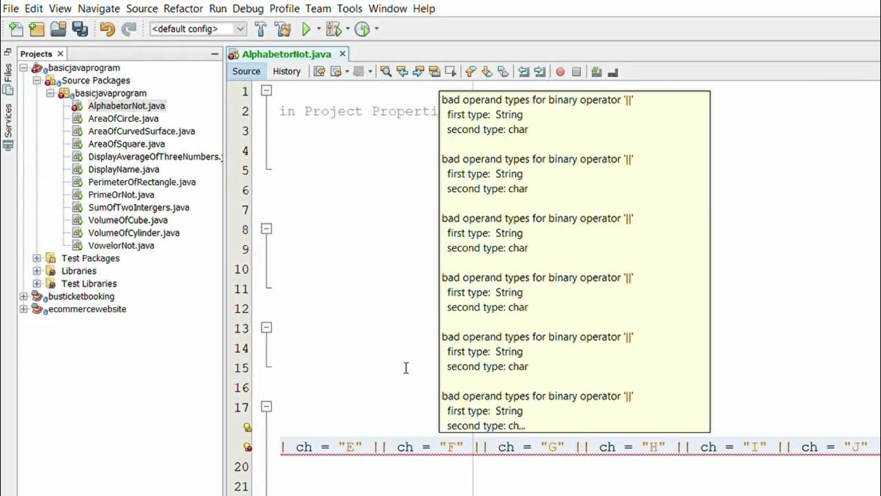 Java program to display whether given character is alphabet or not - YouTube
