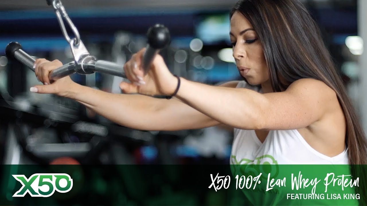 X50 100% Lean Whey Protein with X50 Athlete Lisa King - YouTube