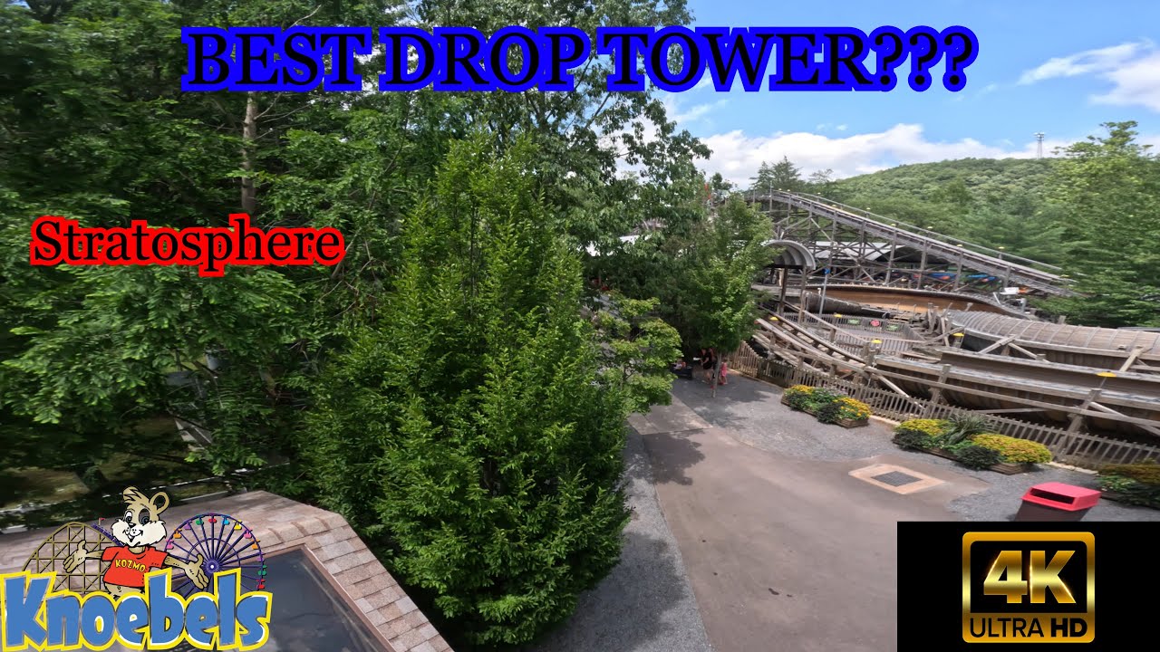 The BEST Drop Tower??? Stratosphere [4K] Knoebels 2023 - YouTube