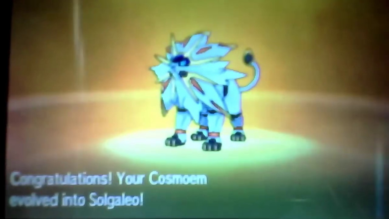 Cosmoem is Evolving (Pokémon Sun) - YouTube