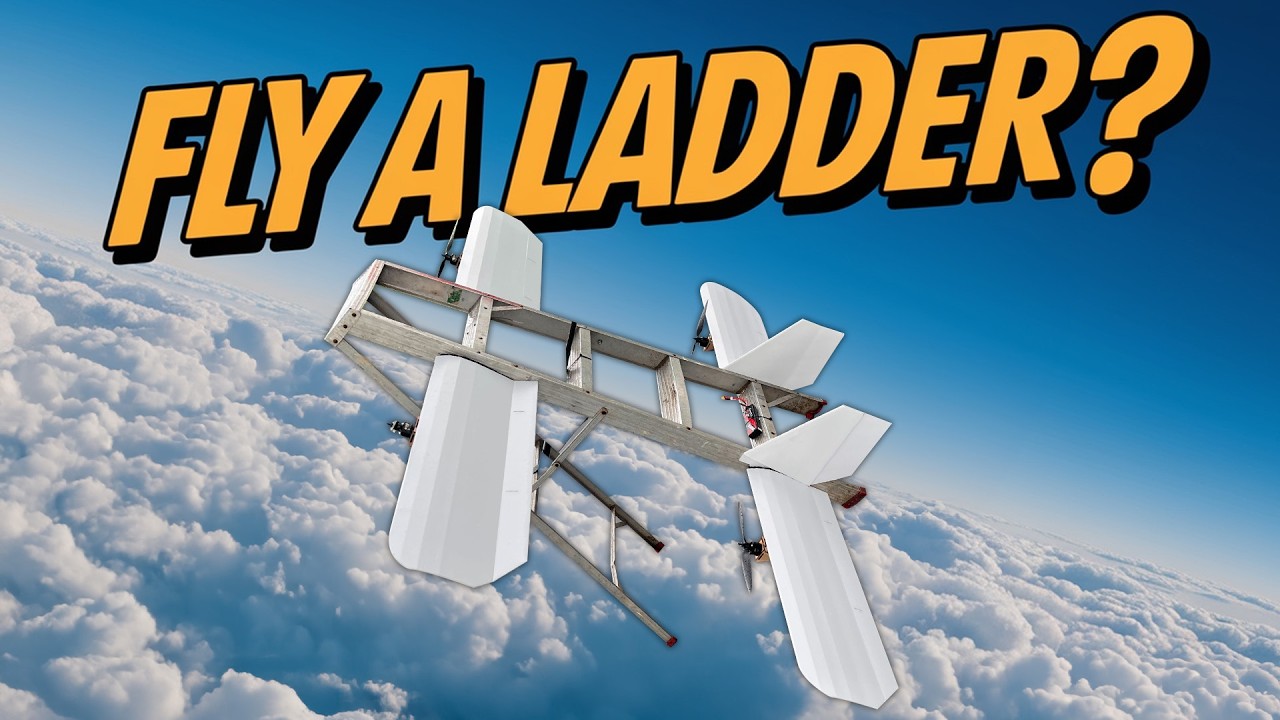 We Created an Insane Flying Ladder! Will It Fly? - YouTube