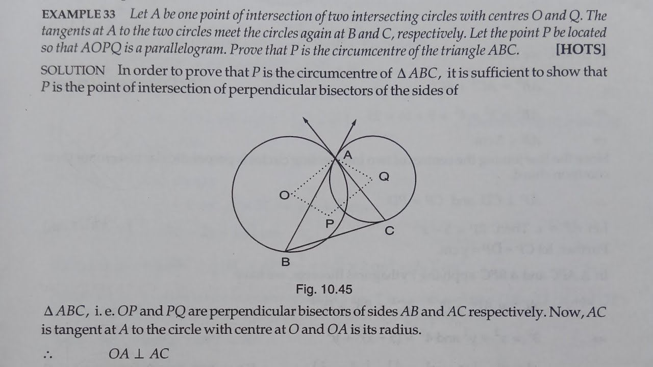 Class-10th | Maths | Circle | #maths | Let A be one point of ...