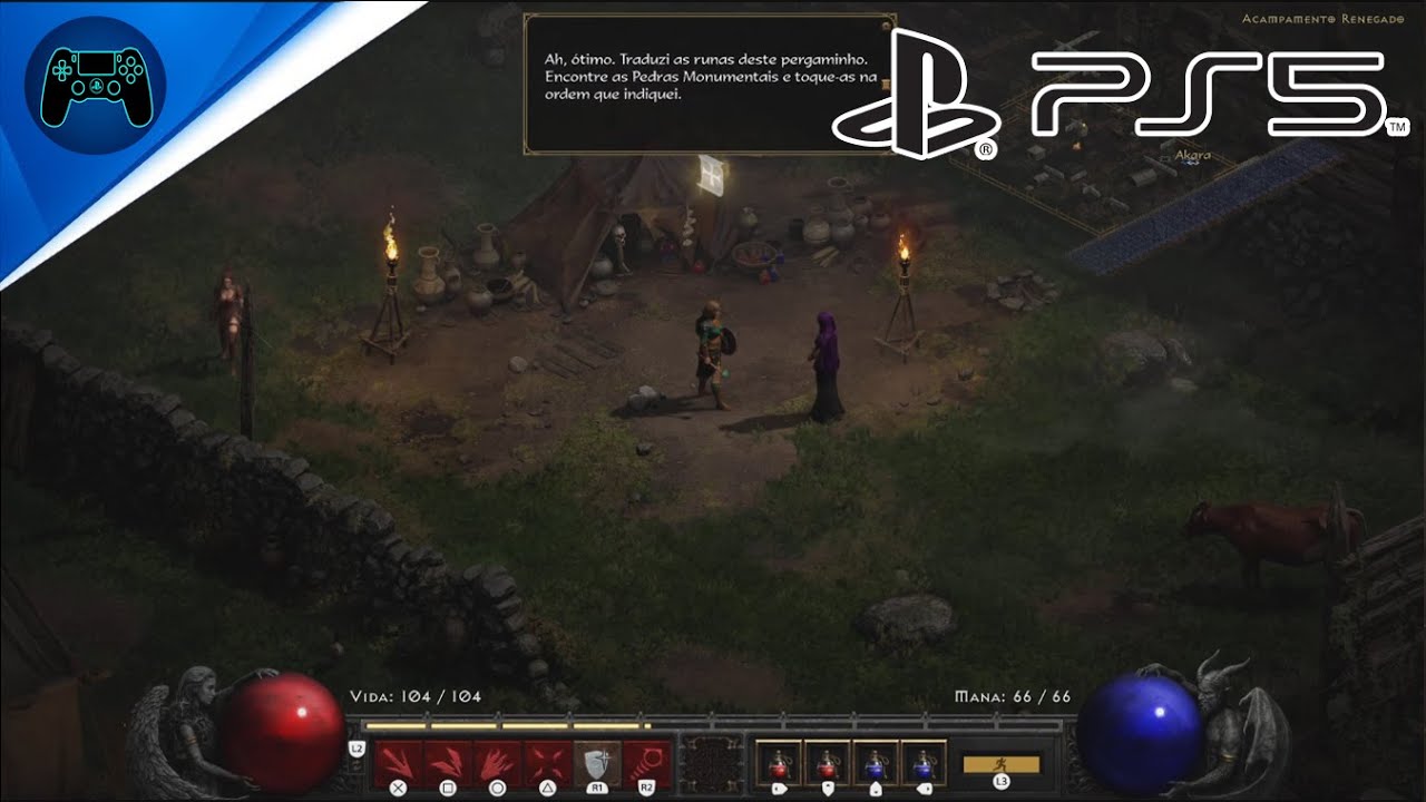 Akara traduz as runas do pergaminho - Diablo II: Resurrected - Dublado ...