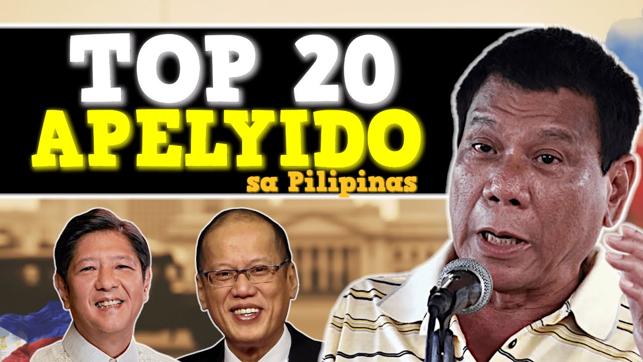 TOP 20 MALALAKING APELYIDO SA PILIPINAS! - YouTube