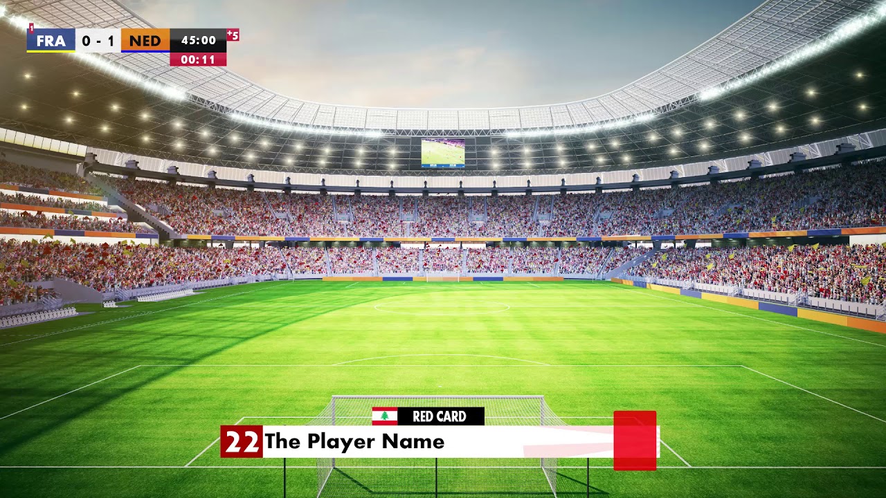 VMIX Soccer animated graphics full package - YouTube