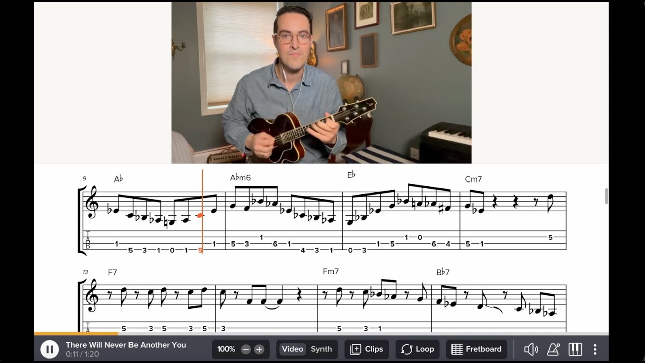 Jazz Mandolin Solo - "There Will Never Be Another You" - Jason Anick ...