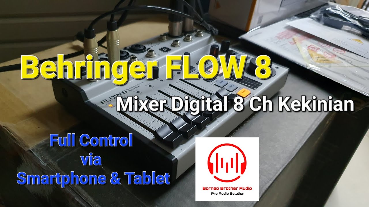 Behringer FLOW 8 , Mixer Digital 8 Channel yang Canggih 👍🏻👍🏻 Full ...