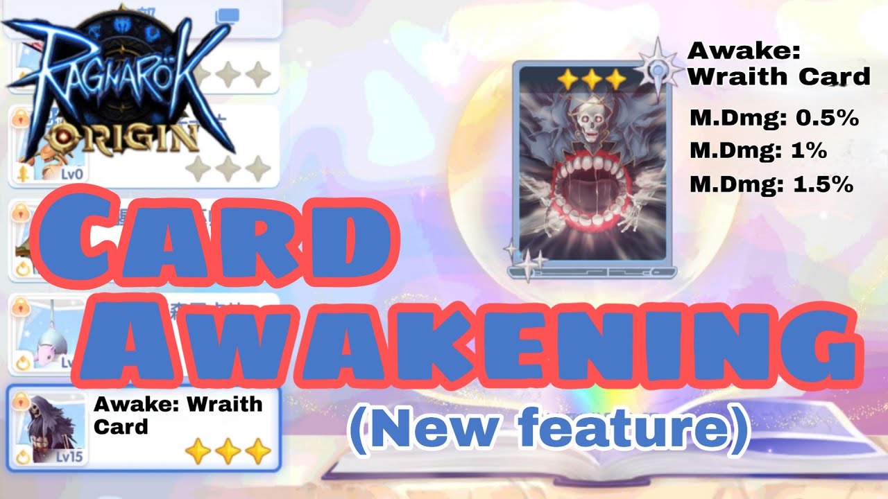 Ragnarok Origin [KR] Full guide for Card Awakening - YouTube