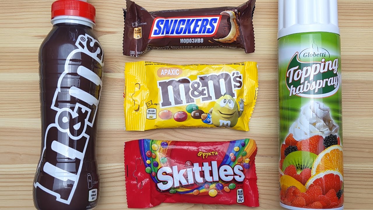 Weird Mixing Sweet Drink M&M's and Cream, Snickers | Bananas Song - YouTube