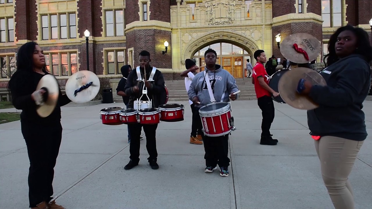 The Hughes Big Red Drumline - YouTube