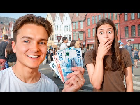 Jeg Gir 5000 Kroner til Folk på Gata!