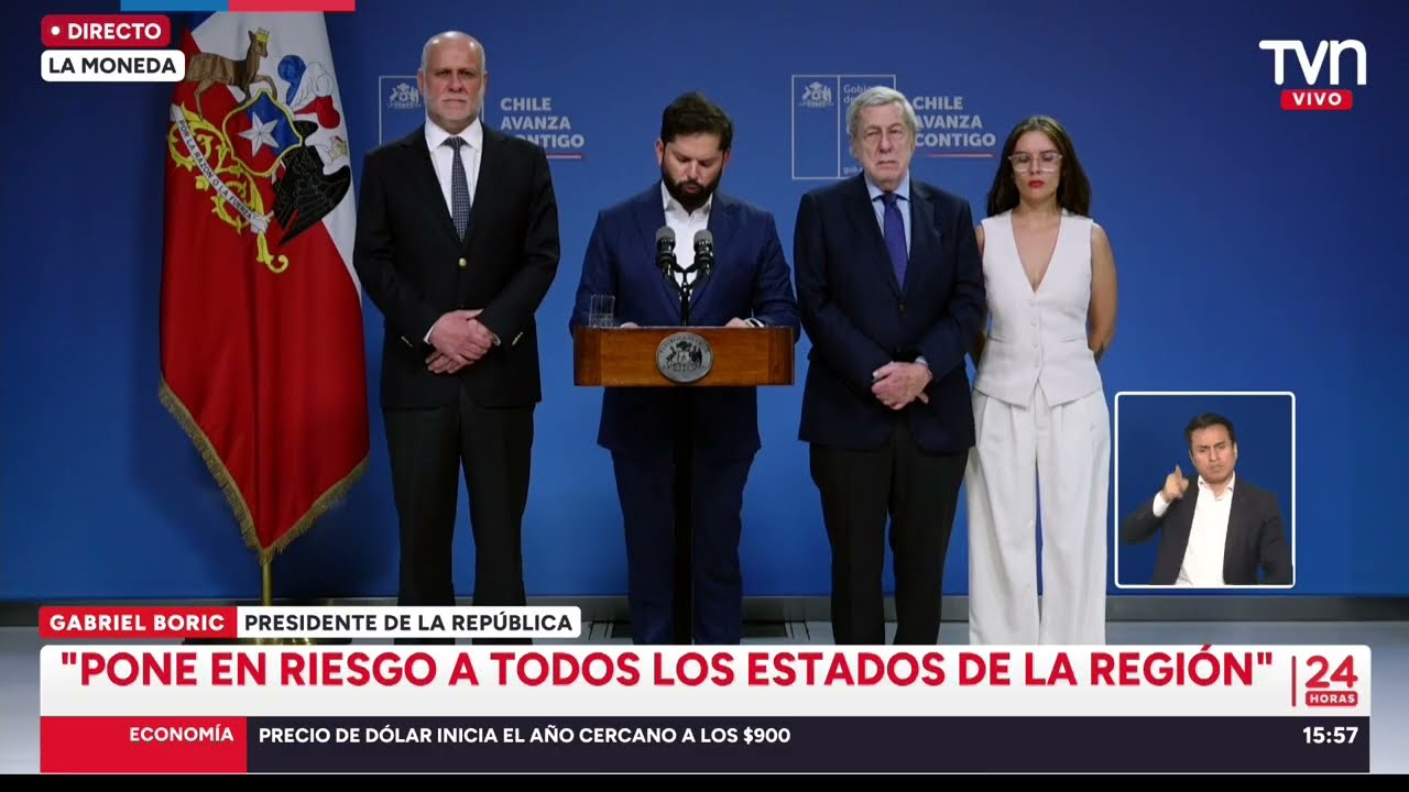 24 Horas – TVN Chile Presidente Boric: “Hoy es Venezuela, mañana podría ...