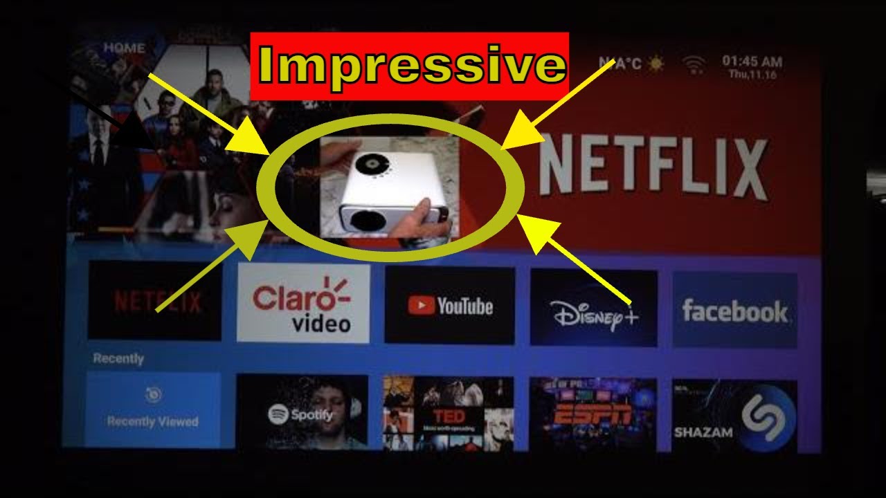Wimius P63 Video Projector Big Screen Entertainment at Home - YouTube