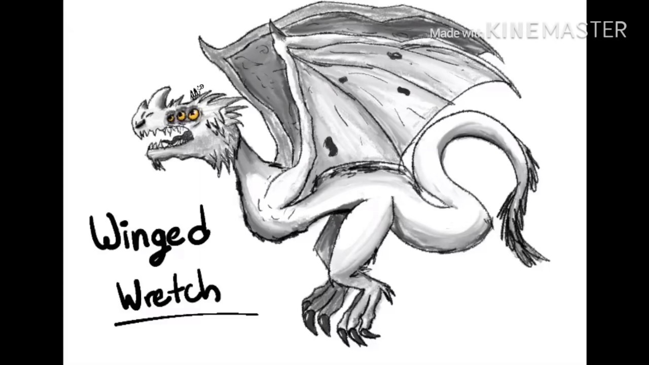 Winged Wretch speed paint (The Last Kids on Earth) - YouTube