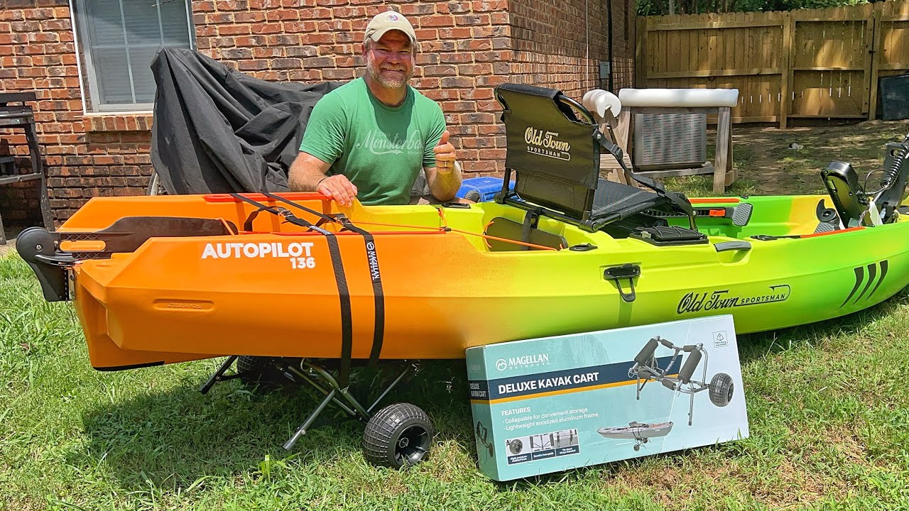 Assembly and initial test of the Magellan Deluxe Kayak Cart - YouTube