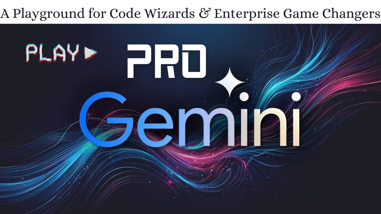 Gemini Pro : the AI Playground Redefining Tech - YouTube