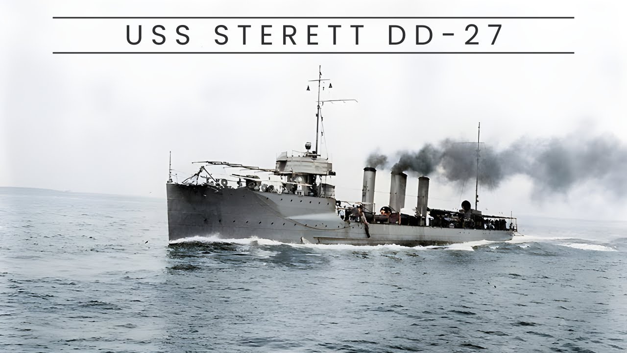 USS Sterett DD-27 (Destroyer) - YouTube