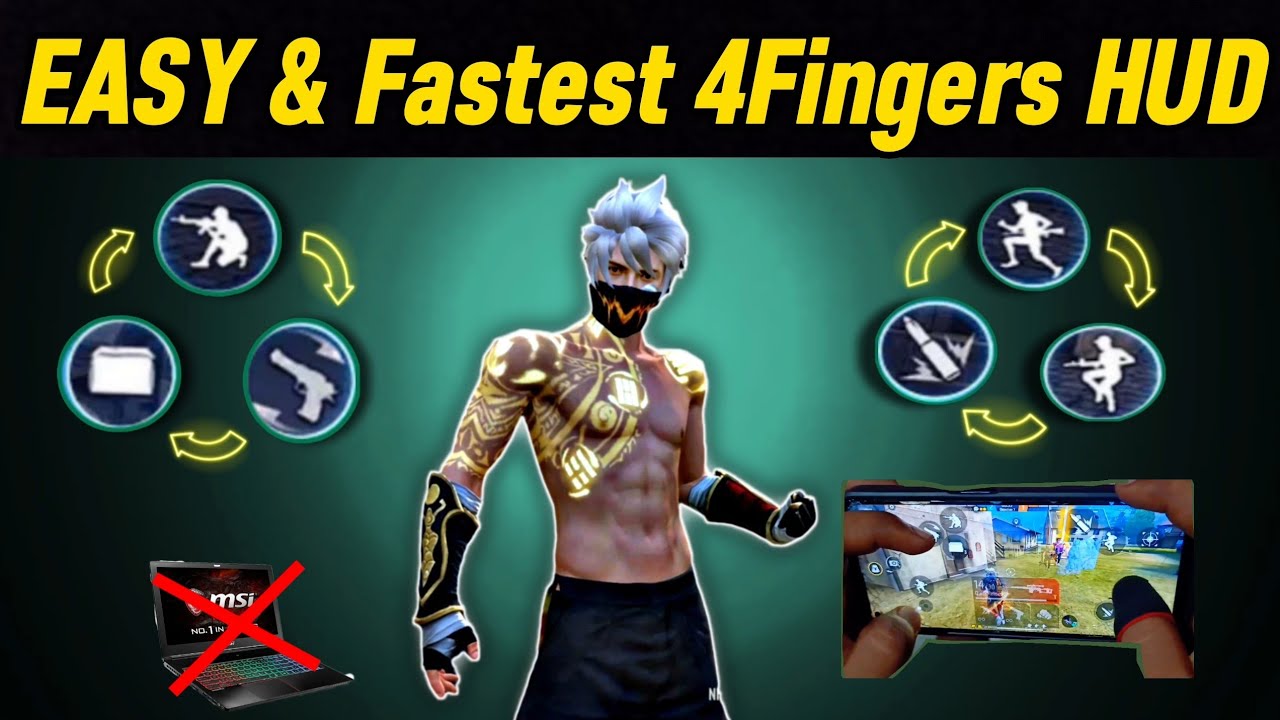 TOP 5 BEST 4 FINGER CUSTOM HUD ⚡🔥|4 Finger custom hud settings free ...
