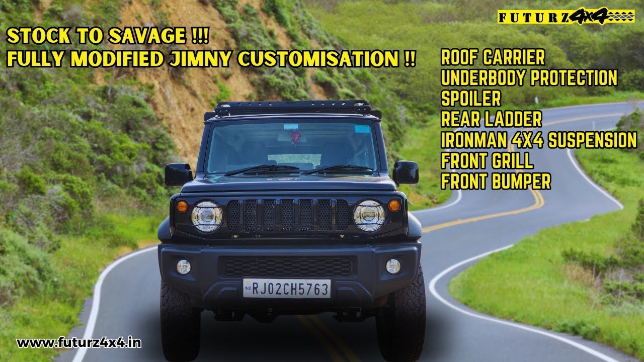 STOCK TO SAVAGE !!! FULLY MODIFIED JIMNY CUSTOMISATION !! @Futurz4x4 ...