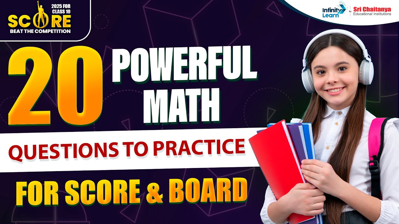20 Powerful Math Questions to Practice for SCORE & Board || #SCORE2025 ...