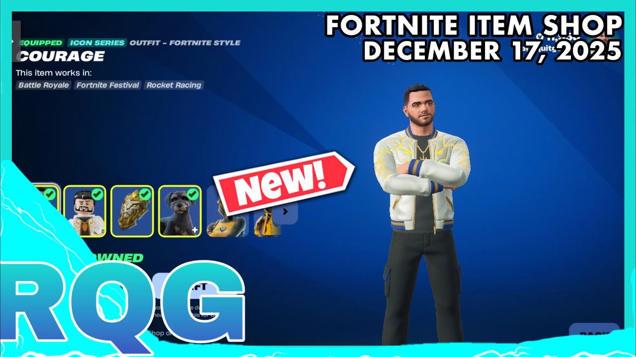 *NEW* COURAGEJD ICON SKIN! FORTNITE ITEM SHOP (December 17, 2025) - YouTube