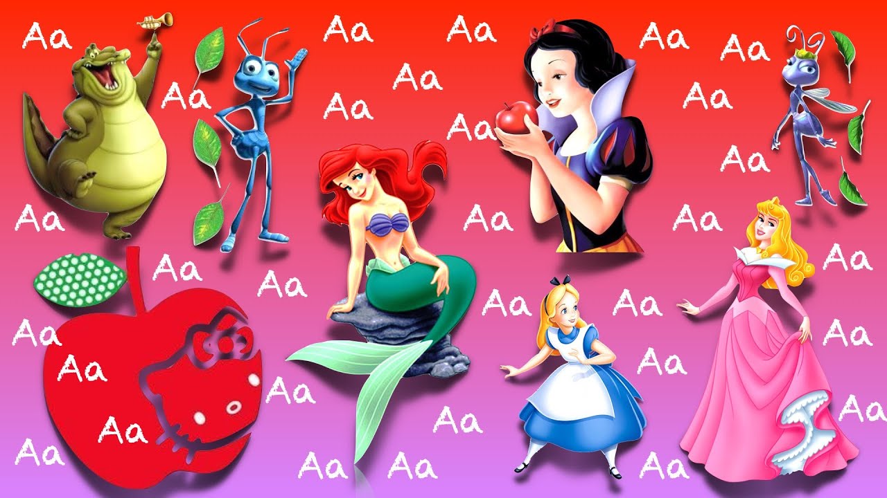 ABC Disney Learning "A" Educational Video - YouTube