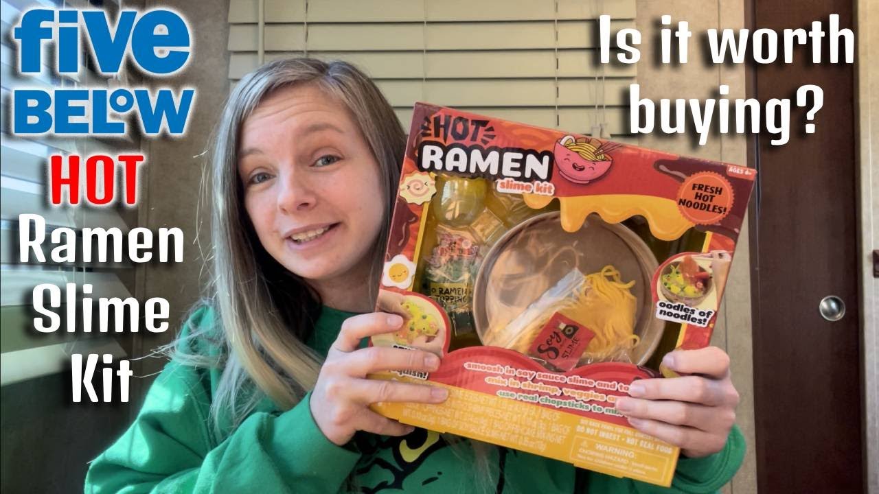 Hot Ramen Slime Kit From Five Below - Is It Worth Buying? - YouTube
