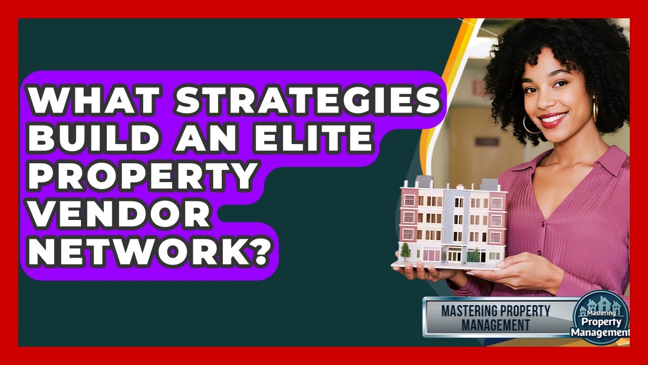 What Strategies Build An Elite Property Vendor Network? - Mastering ...