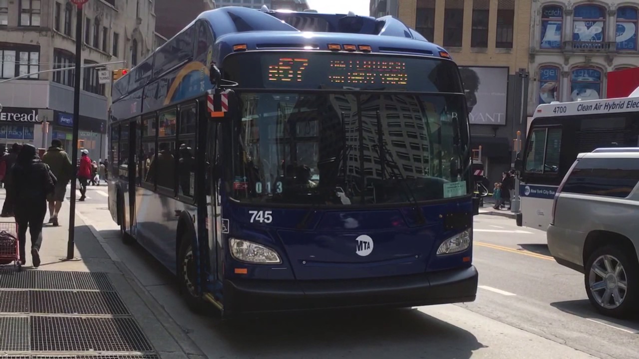 MTA New York City Bus: New Flyer XN-40 on the B67 - YouTube
