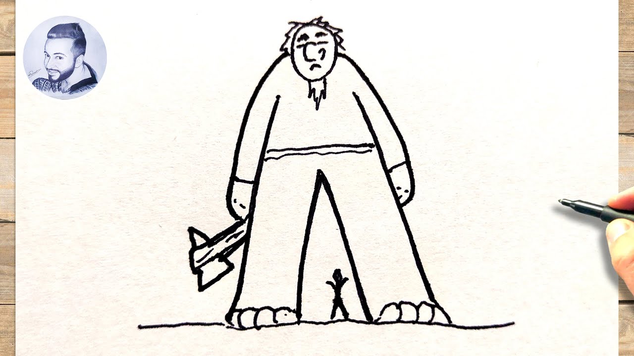 Comment dessiner un geant facile - YouTube