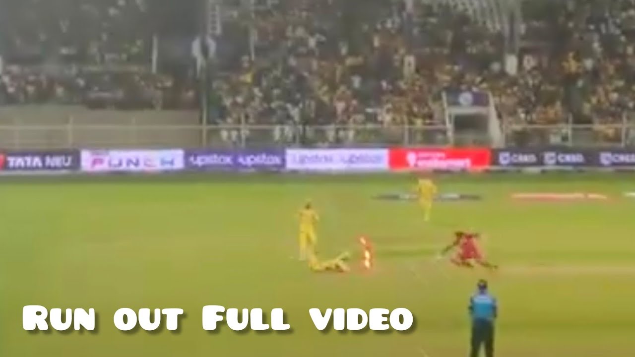 Ms dhoni Run Out Today || Ms dhoni Dive Run Out Vs Punjab || IPL 2022 ...