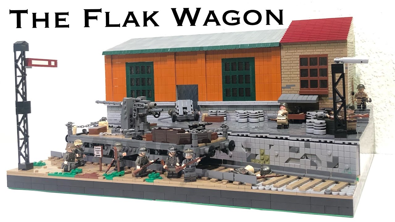 LEGO WW2 Moc - The FlaK Wagon in Russia 1943 - YouTube