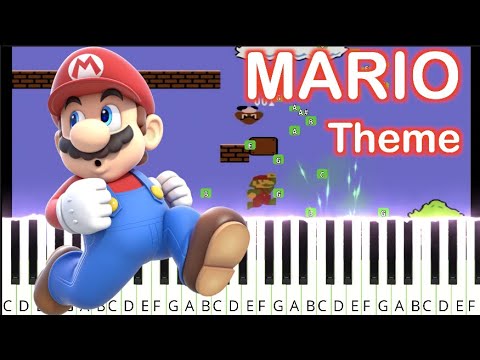 EASY for Beginner - PIANO - Super Mario Bros Theme - YouTube
