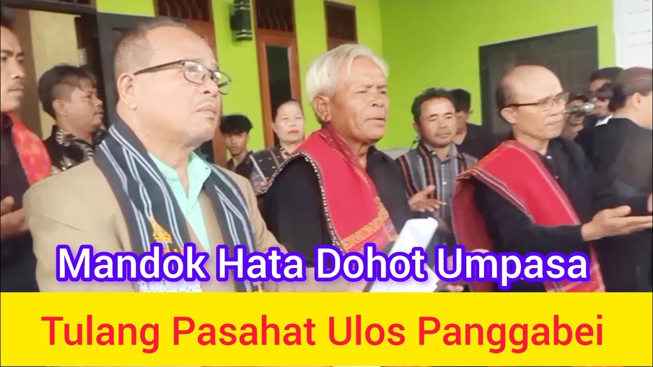 #adatbatak : MANDOK HATA DOHOT UMPASA TULANG PASAHAT ULOS PANGGABEI ...