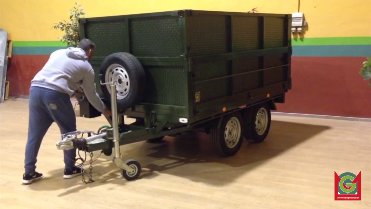 Remolque Carro Abatible - Remolques Gomez Mata - YouTube