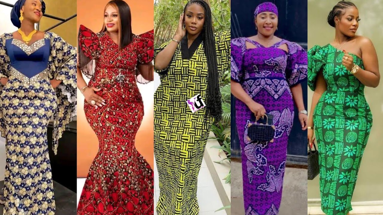 mishono ya Vitenge bubu gown dress asoebi new fashion - YouTube