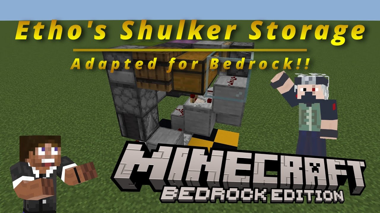 Etho's Shulker Box Storage System - Adapted for Bedrock! - YouTube